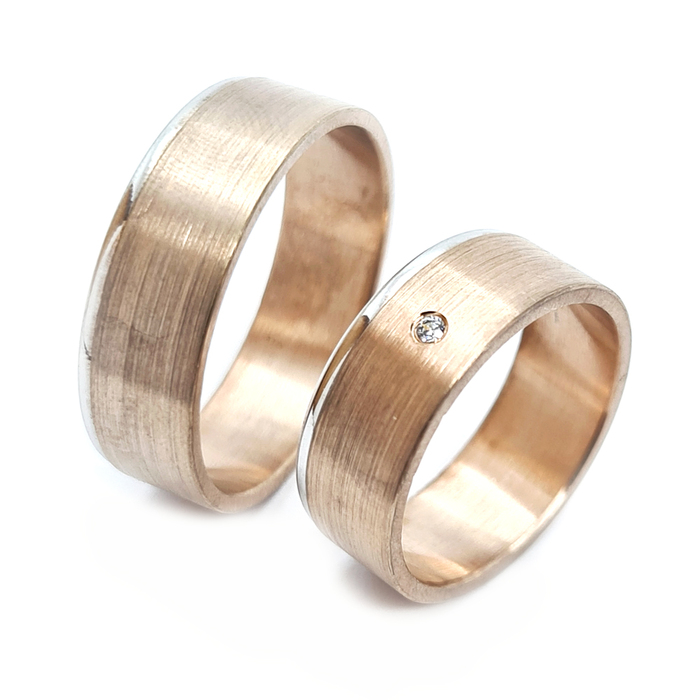 Zlaté snubní prsteny z růžového zlata 101